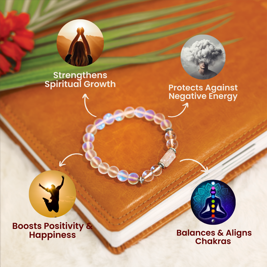 Buy Libra Stone Bracelet | Rainbow Aura Stone – Divine Hindu