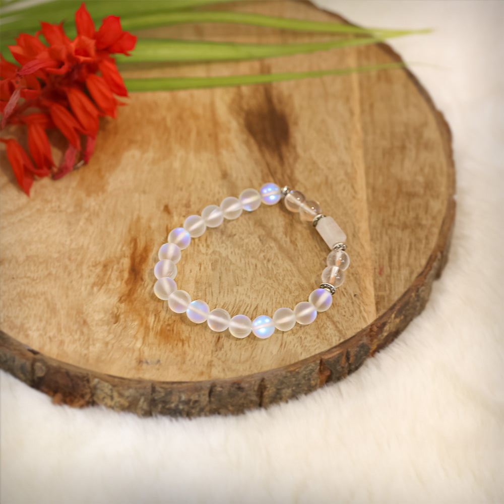 Buy Libra Stone Bracelet | Rainbow Aura Stone – Divine Hindu