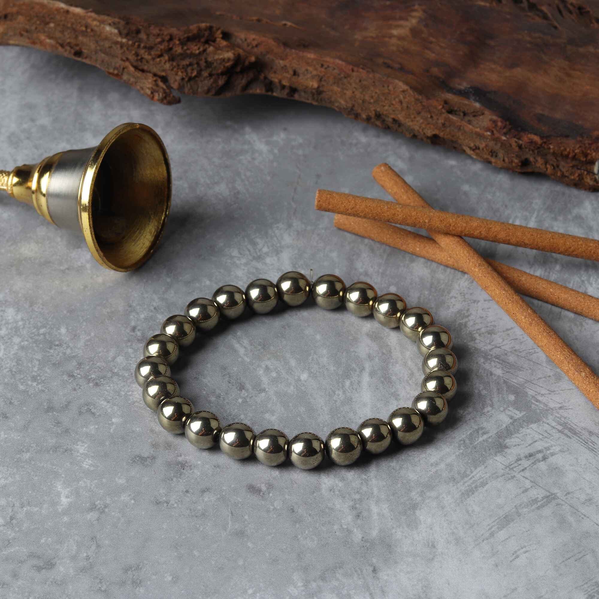 Buy Golden Pyrite Bracelet Online For Wealth - Divine Hindu